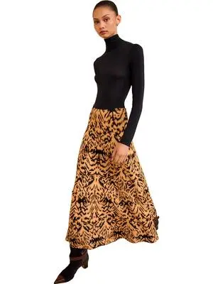 Ulla Johnson Lani Jacquard Knit Midi Skirt - Bengal