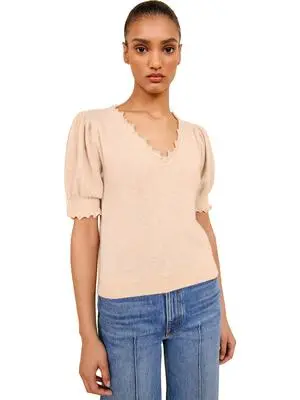 Ulla Johnson Polline Short Sleeve Top - Melange