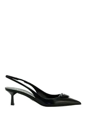 Prada 55mm Leather Pumps - Black