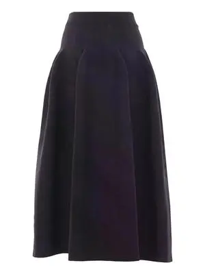 CFCL Ribbed Flared Skirt - Black