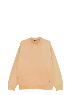 Carhartt Work In Progress Hudson Crew-neck Cotton Sweatshirt - Neutrals
