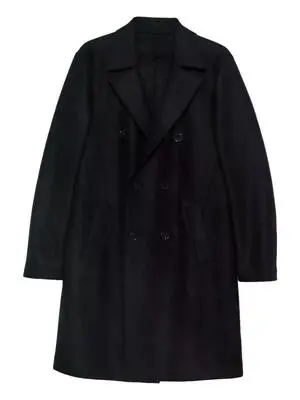 Harris Wharf London Double-breasted Wool Coat - Blue