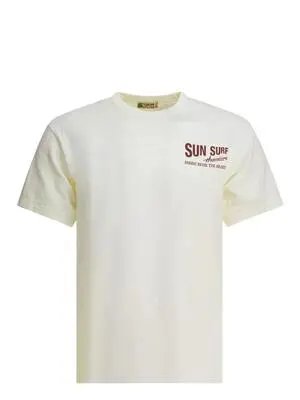 SUN SURF Logo-print T-shirt - White