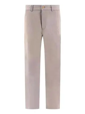 ANDBLUE Cotton-Blend Trousers Neutrals