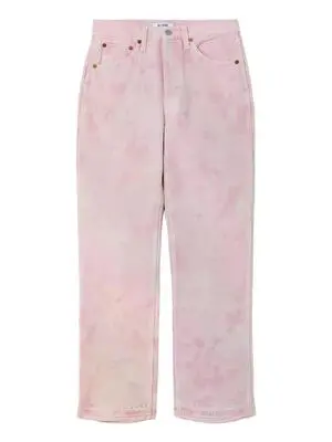 RE/DONE 90s High-rise Tie-dye Jeans - Pink