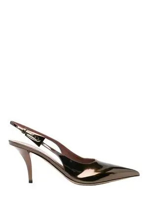 Paris Texas Pointed-toe Slingback Pumps - Brown