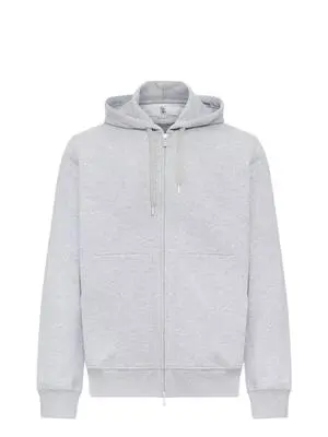 Brunello Cucinelli Cotton Zip-up Hoodie - Grey
