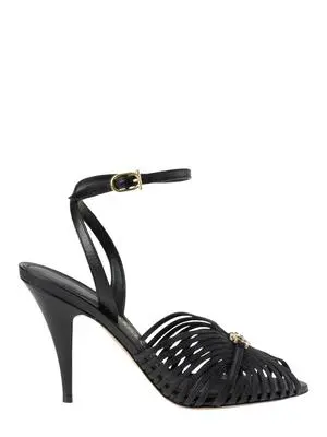 FERRAGAMO 95mm Gancini Stiletto-heel Sandals - Black
