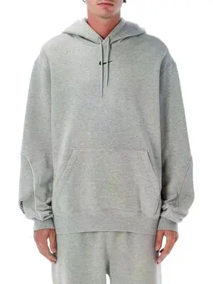 Nike Embroidered Logo Hoodie - Grey