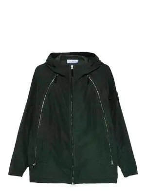 Stone Island Zip-fastening Hooded Jacket - Green
