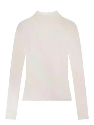 A.L.C. Ribbed High-neck Top - Neutrals