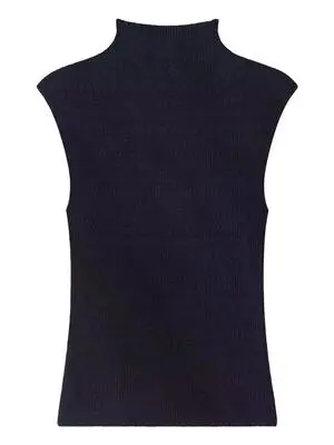 A.L.C. Sleeveless Mock-neck Top - Blue