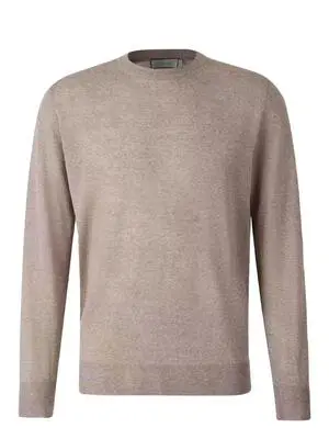 Canali Round-neck Sweater - Neutrals