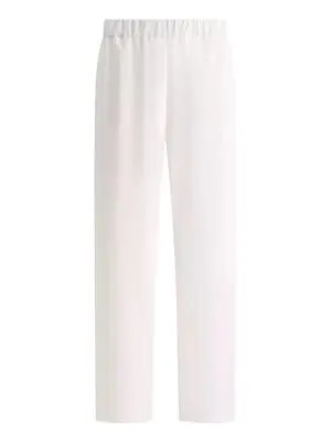 F.IT Elastic-waist Trousers - White
