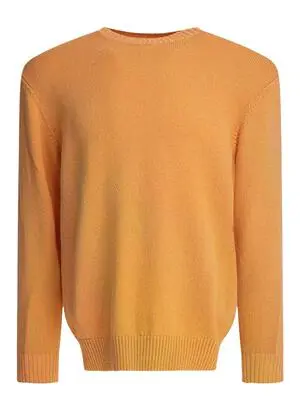 BEAMS Round-neck Cotton Sweater - Orange
