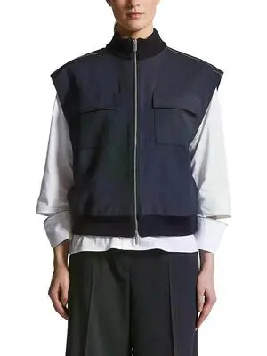 Peserico Zip-front Gilet - Blue