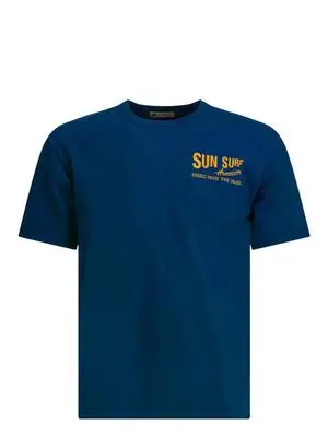 SUN SURF Logo-print Cotton T-shirt