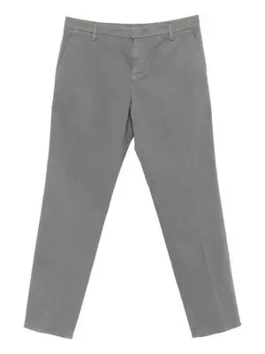 DONDUP Slash-pocket Cotton Chinos - Grey