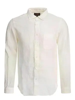 BEAMS Linen Pocket Shirt - White