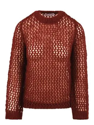 ATTIC AND BARN Long Sleeve Pullover Sweater - Brown
