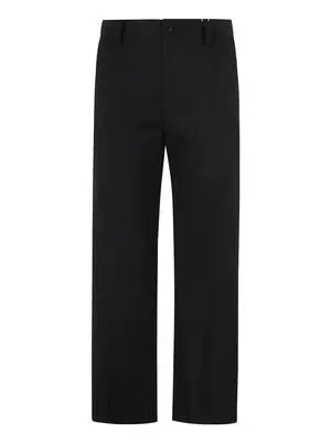 MAISON MARGIELA Stitching Straight-leg Trousers - Black