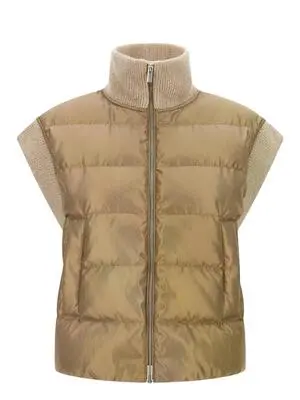 Peserico Quilted Gilet - Neutrals
