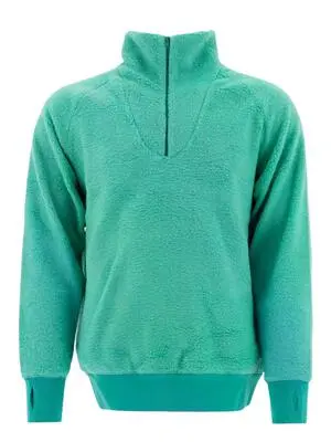BEAMS High-neck Fleece Sweater - Green
