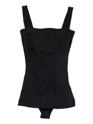 Gimaguas Square-neck Bodysuit - Black