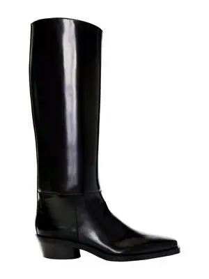 Proenza Schouler Bronco Knee-high Leather Boots - Black