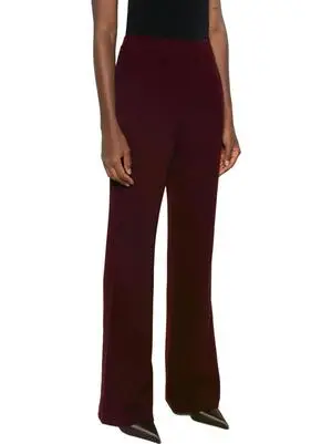 Roland Mouret Flared Trousers With Pocket Detail - Red