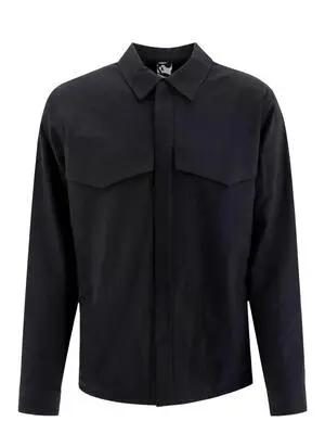 GR10K Flap-pocket Snap-button Shirt - Black