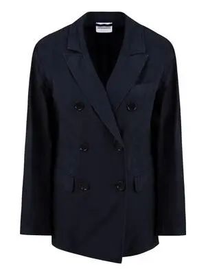 Aspesi Double Breasted Blazer - Blue