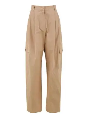 ATTIC AND BARN Wide Leg Trousers - Sand