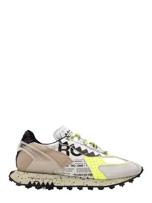 RUN OF Lace Up Sneakers - Multicolour