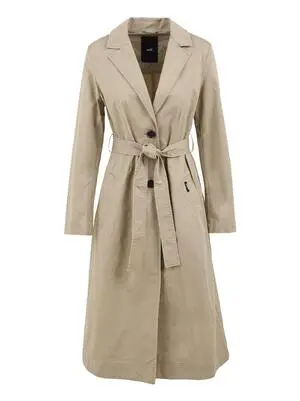 Add Belted Trench Coat - Stone