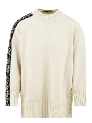 AKEP Long Sleeve Pullover Sweater - Cream