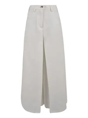 Beatrice B Wide Leg Trousers - White