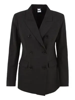Aspesi Double-Breasted Blazer Anthracite