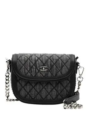 LA CARRIE Quilted Shoulder Bag - Black