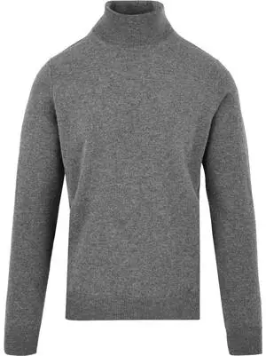FILIPPO DE LAURENTIIS Solid Turtleneck Pullover 930 Pietra Serena