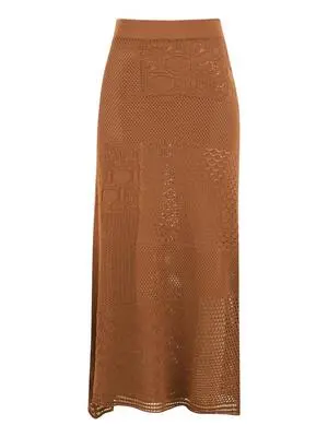AKEP Long Skirt - Brown