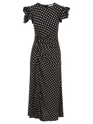 MAR DE MARGARITAS Dress - Pois Noir