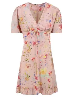 MAR DE MARGARITAS Floral Print Dress - Fleurs Rose