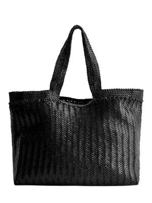 Dragon Diffusion Woven Tote - Black
