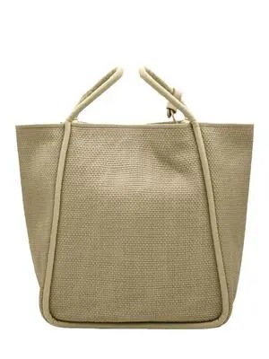 Dragon Diffusion Ana Handwoven Basket Tote Pearl
