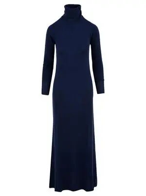 Aspesi Long Sleeve Maxi Dress - Blue