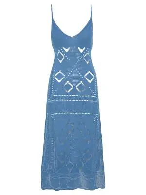 AKEP Sleeveless Midi Dress - Turquoise