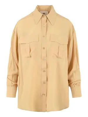 SOLOTRE Collared Button-Down Shirt