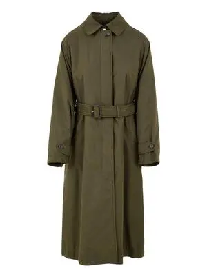 Aspesi Classic Belted Coat - 01239 Verde