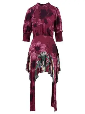 MAR DE MARGARITAS Floral Print Dress - Purple